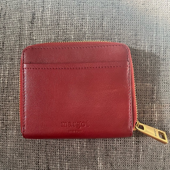margot | Bags | Margot Red Leather Wallet | Poshmark